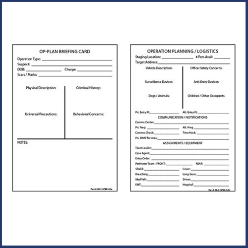 OP-PLAN Notes Briefing Card – My Leader Source